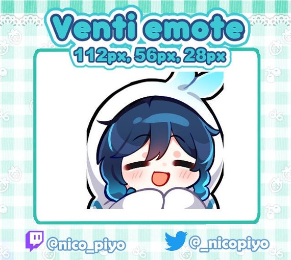 Genshin Impact Venti Blanket Emote for Twitch and Discord - Etsy