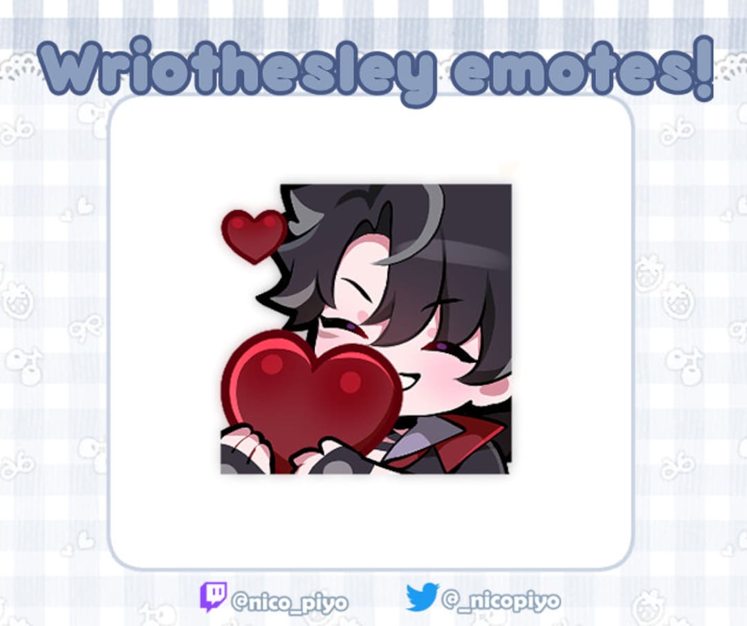Genshin Impact Wriothesley Heart Emote for Twitch and Discord - Etsy