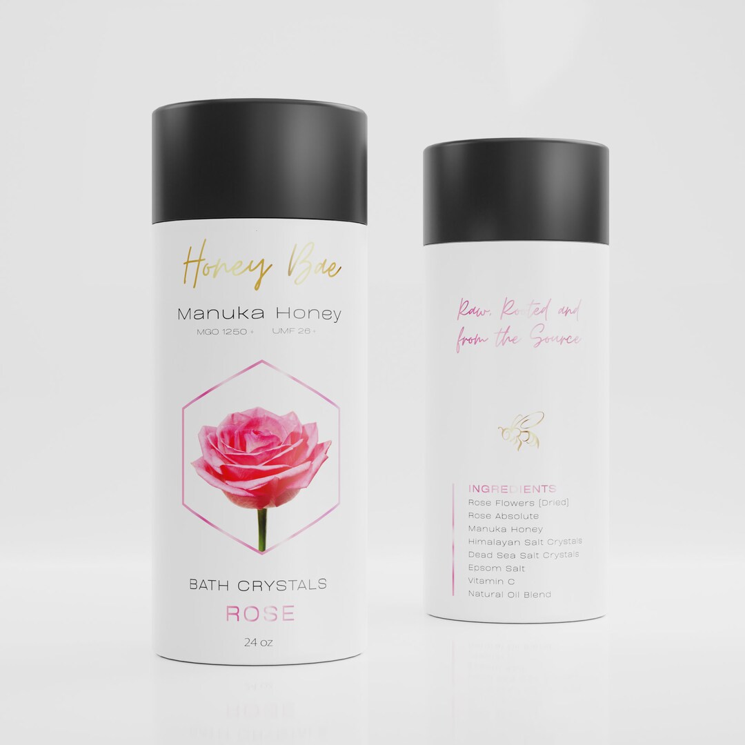 Honey Bae. Rose Bath Crystals, Salt Bath - Etsy