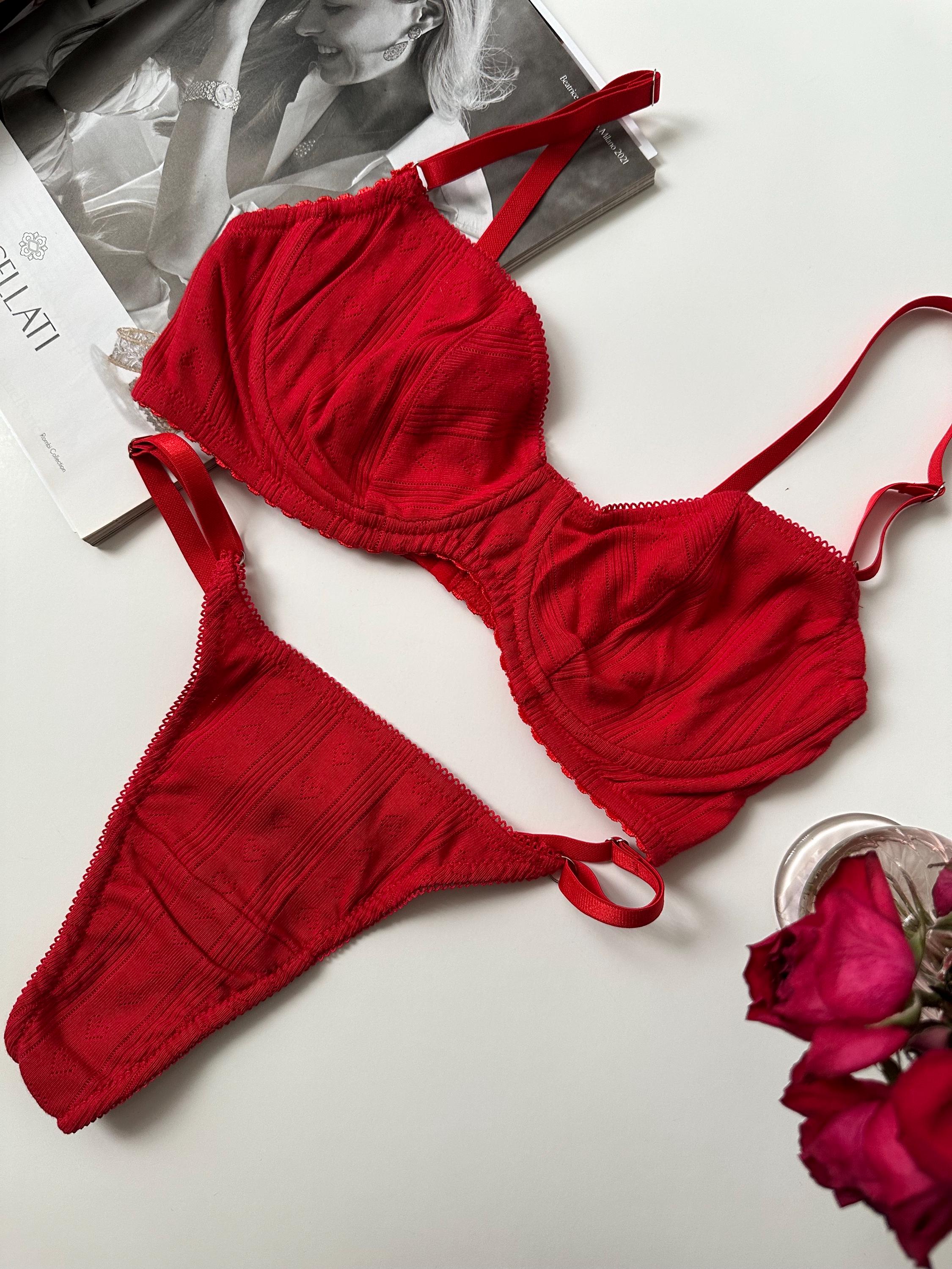 Ensemble de lingerie lingerie en coton Di - Etsy France