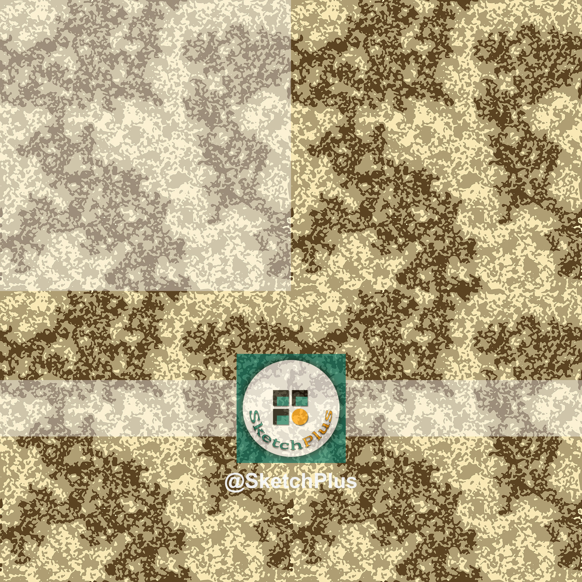 Desert Camouflage Seamless Texture Patterns Sponge Effect Design ...