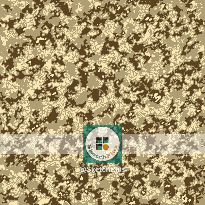 Desert Camouflage Patterns Sponge Effect Colored Pencil Scrapbook ...