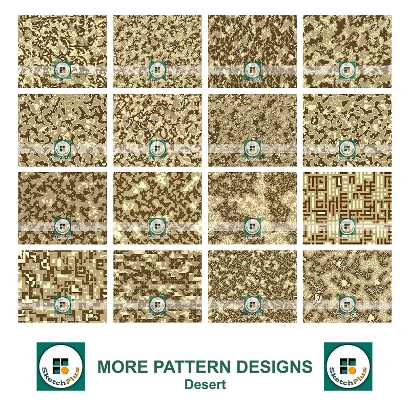 Desert Camouflage Patterns Colored Pencil Scrapbook Papers Seamless ...