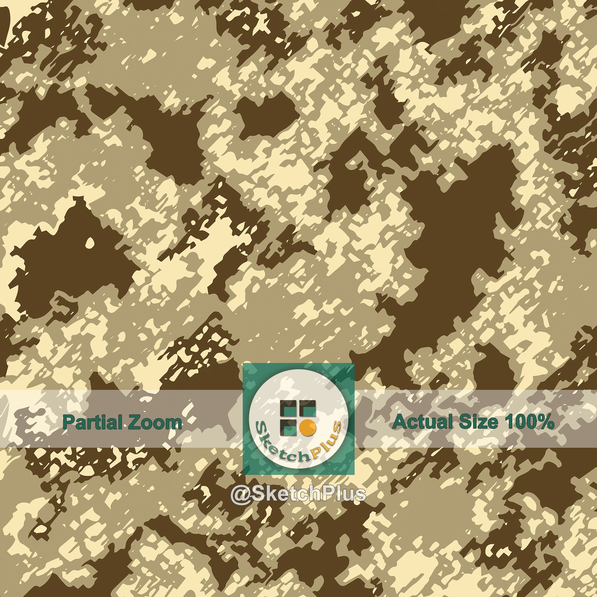 Desert Camouflage Patterns Poster Edges Colored Pencil Scrapbook Papers Seamless Digital ...