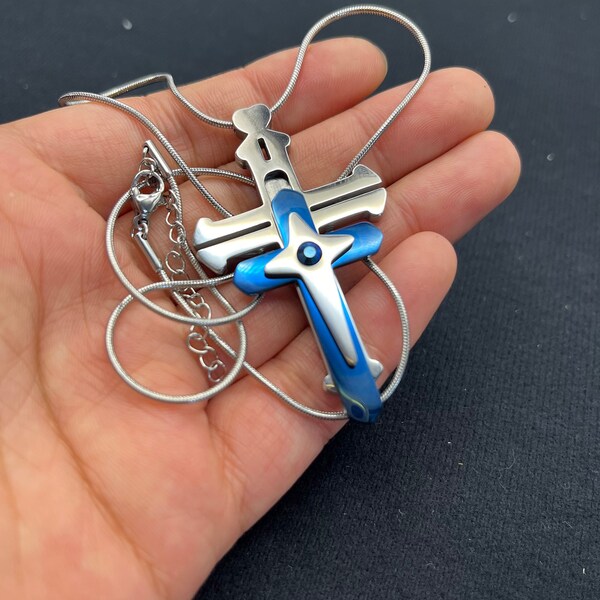 Cross Fidget Necklace - Etsy