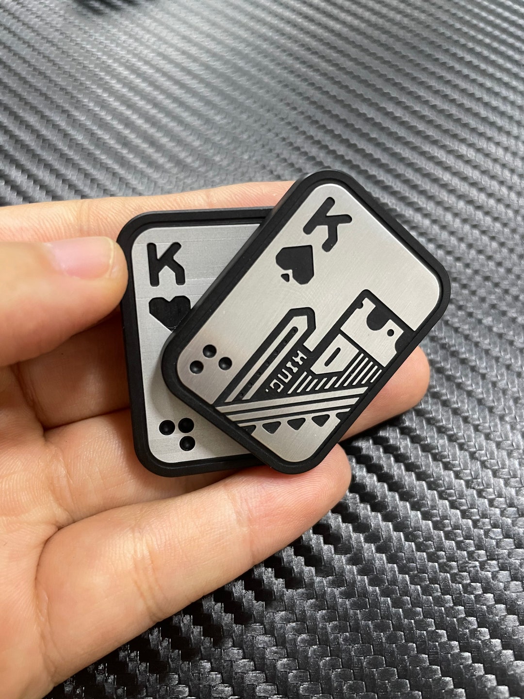 EDC Shuffle EDC Fidgets Aces Poker Push Card King KK Haptic Fidget ...