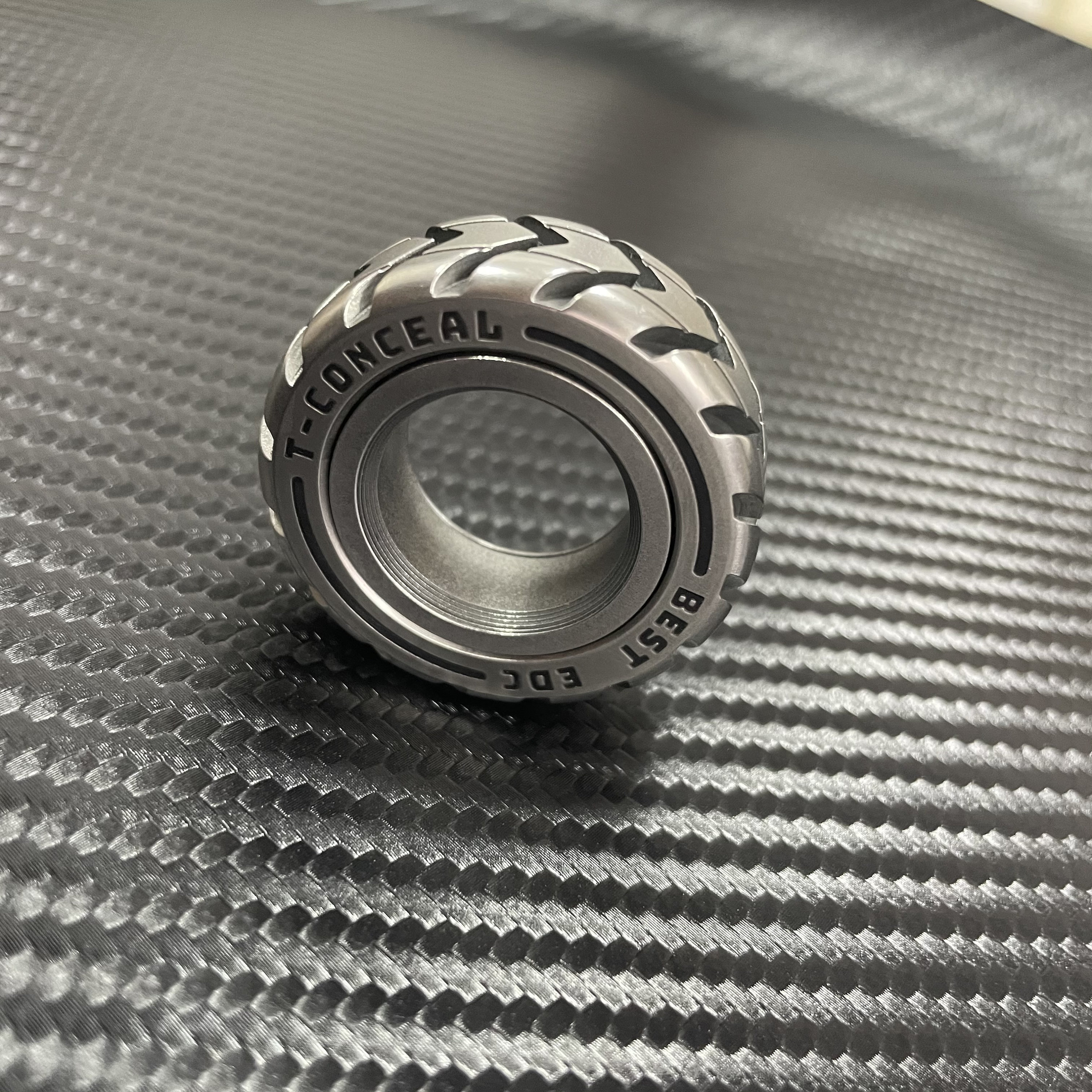 Fidget Slider Mechanic Ring Spinner Fingertip Zirconium Stress Relief ...