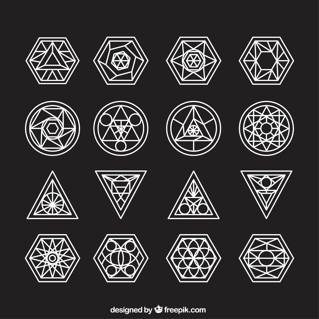 Occult- Abstract Sacred Geometry Symbols - Etsy