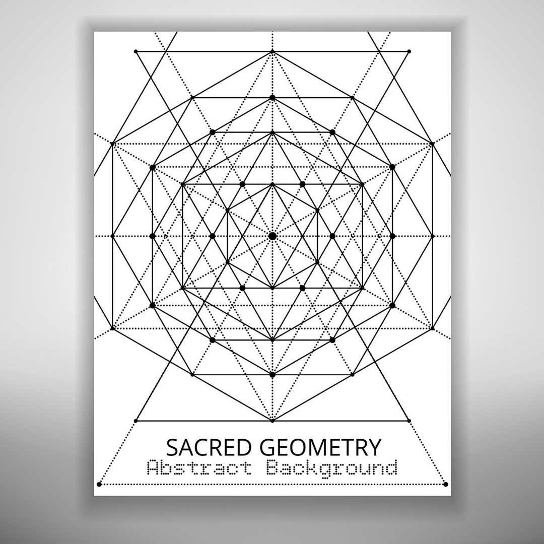 Sacred Geometry- Template- Brochure-giftcards-shirts Image - Etsy