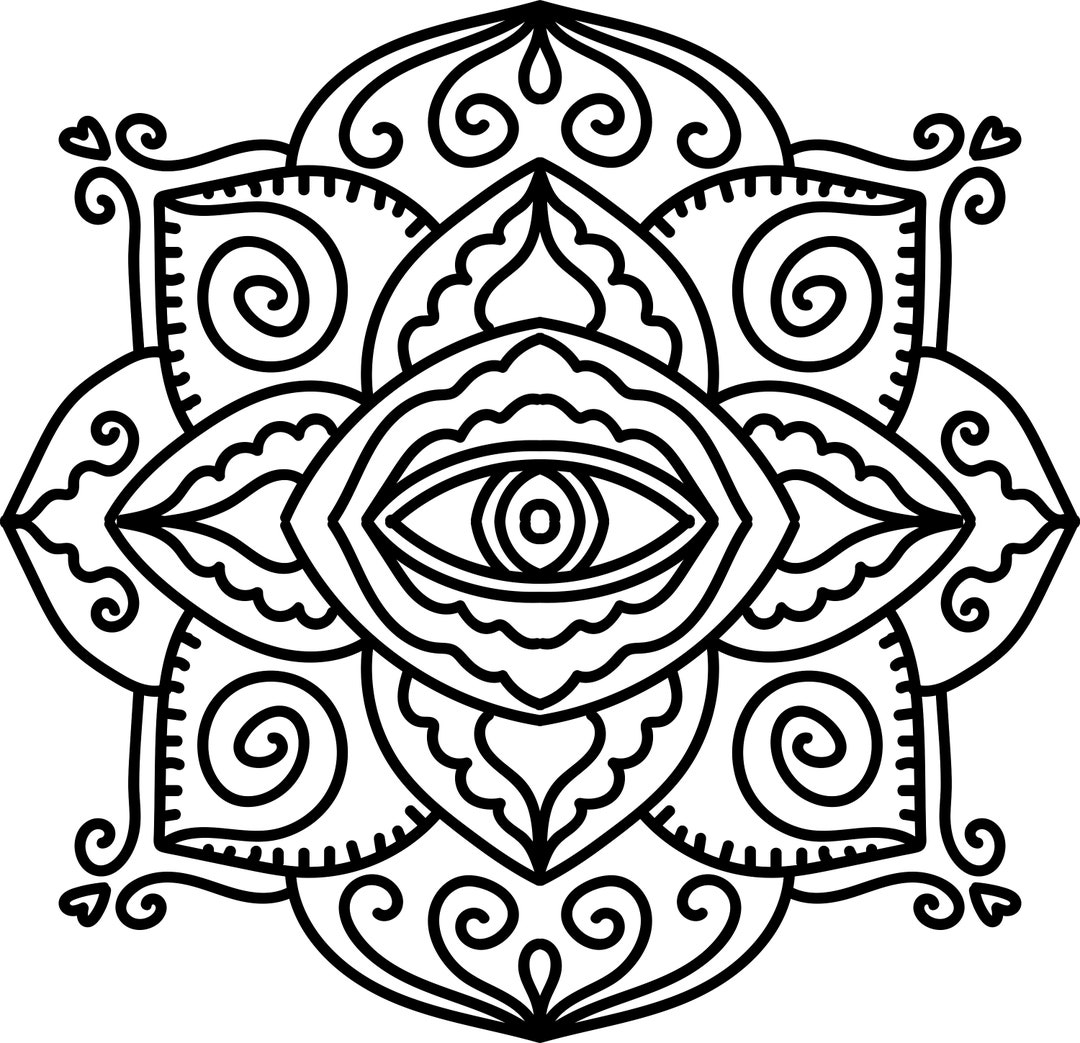 Abstract-geometry Eye Symbol- Digital Print - Etsy