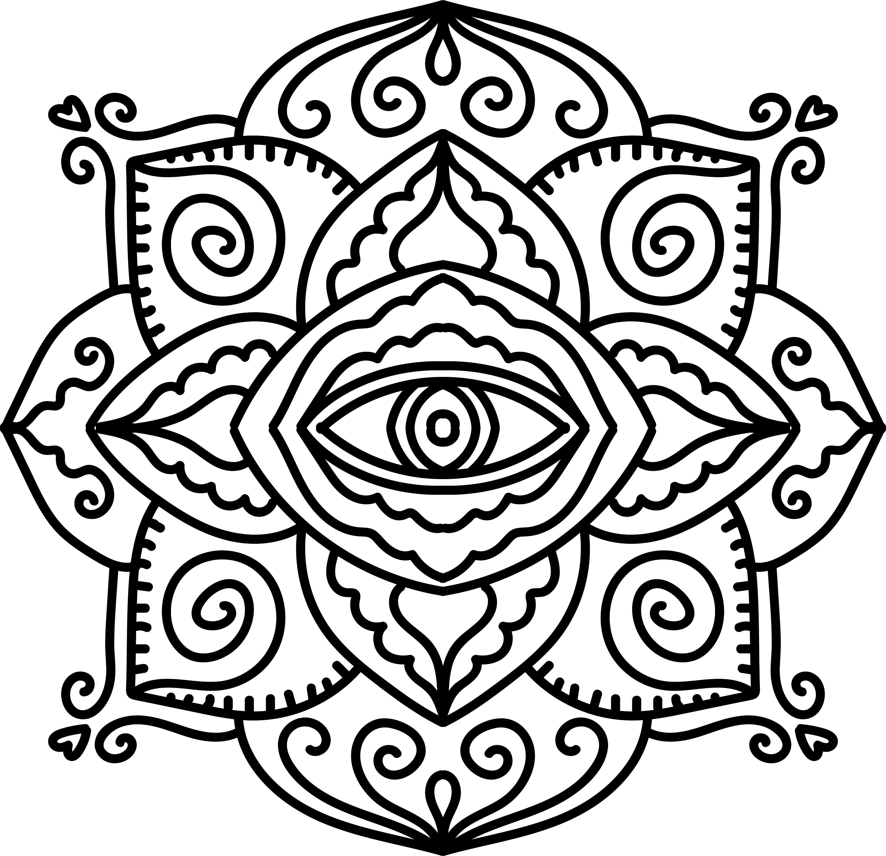 Abstract-geometry Eye Symbol- Digital Print - Etsy