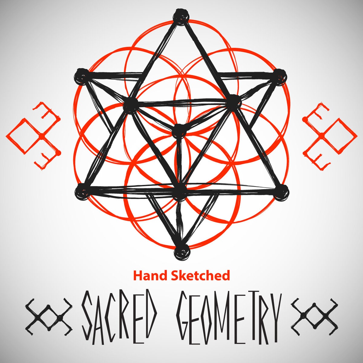 Sacred Geometry - Hand Sketch - - Etsy
