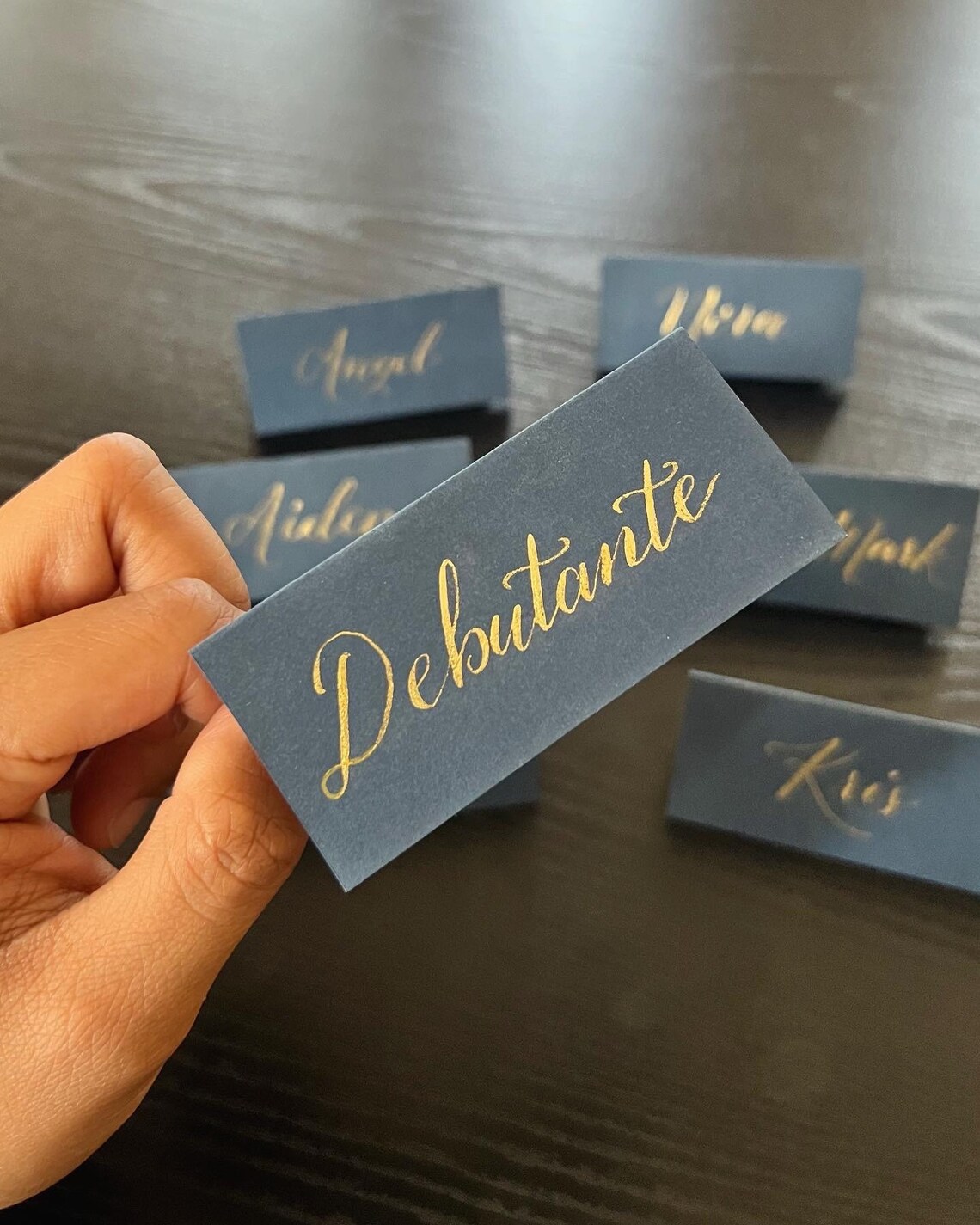 Tented Namecards - Etsy
