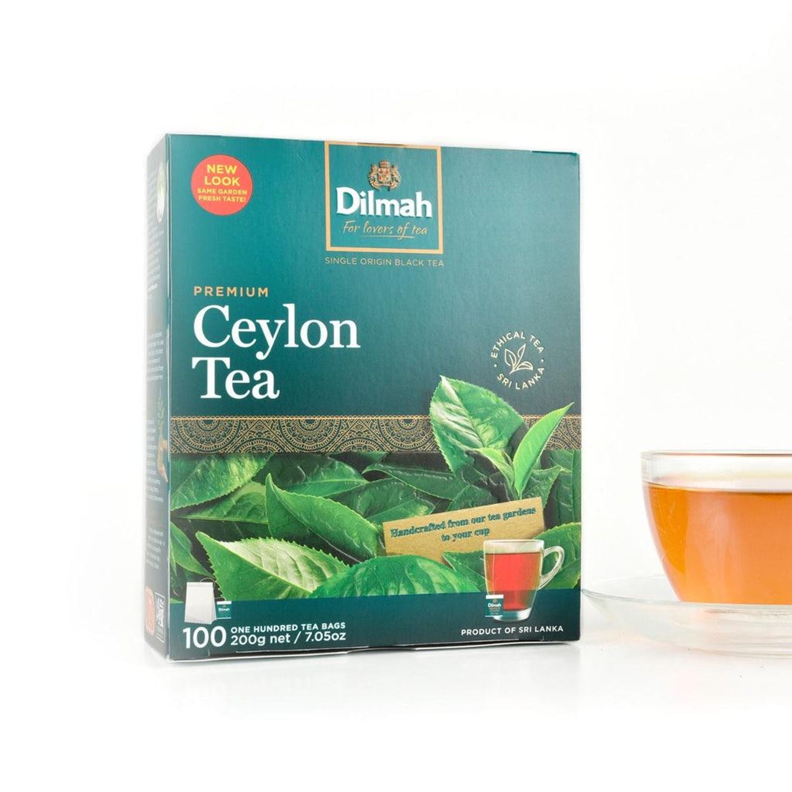 Dilmah Premium Ceylon Tea – 100 Tea Bags | Pure Sri Lankan Black Tea ...