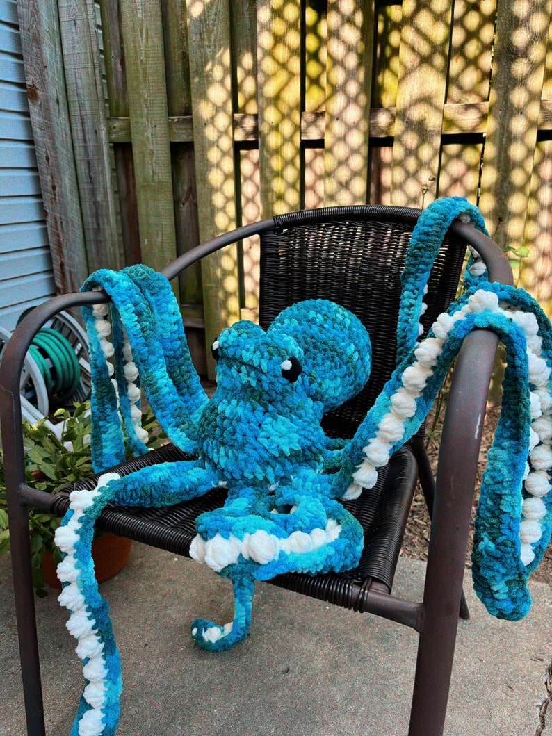 Whimsical Giant Crochet Octopus Plush - Handmade Ocean Decor - Etsy