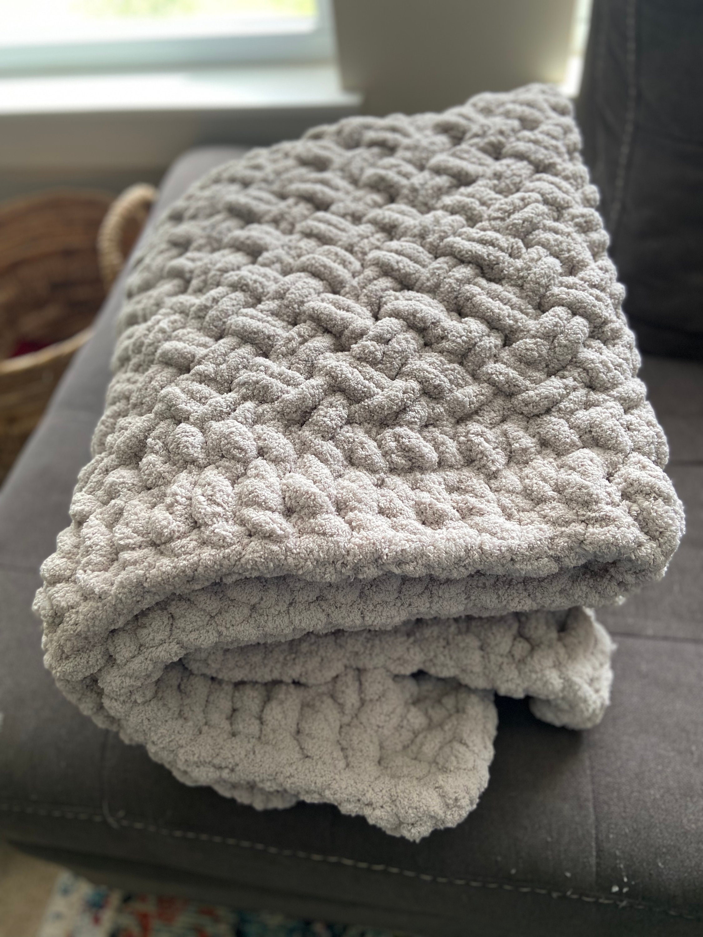 Cozy Criss Cross Stitch Chunky Knit Throw: Textured Basket Weave ...