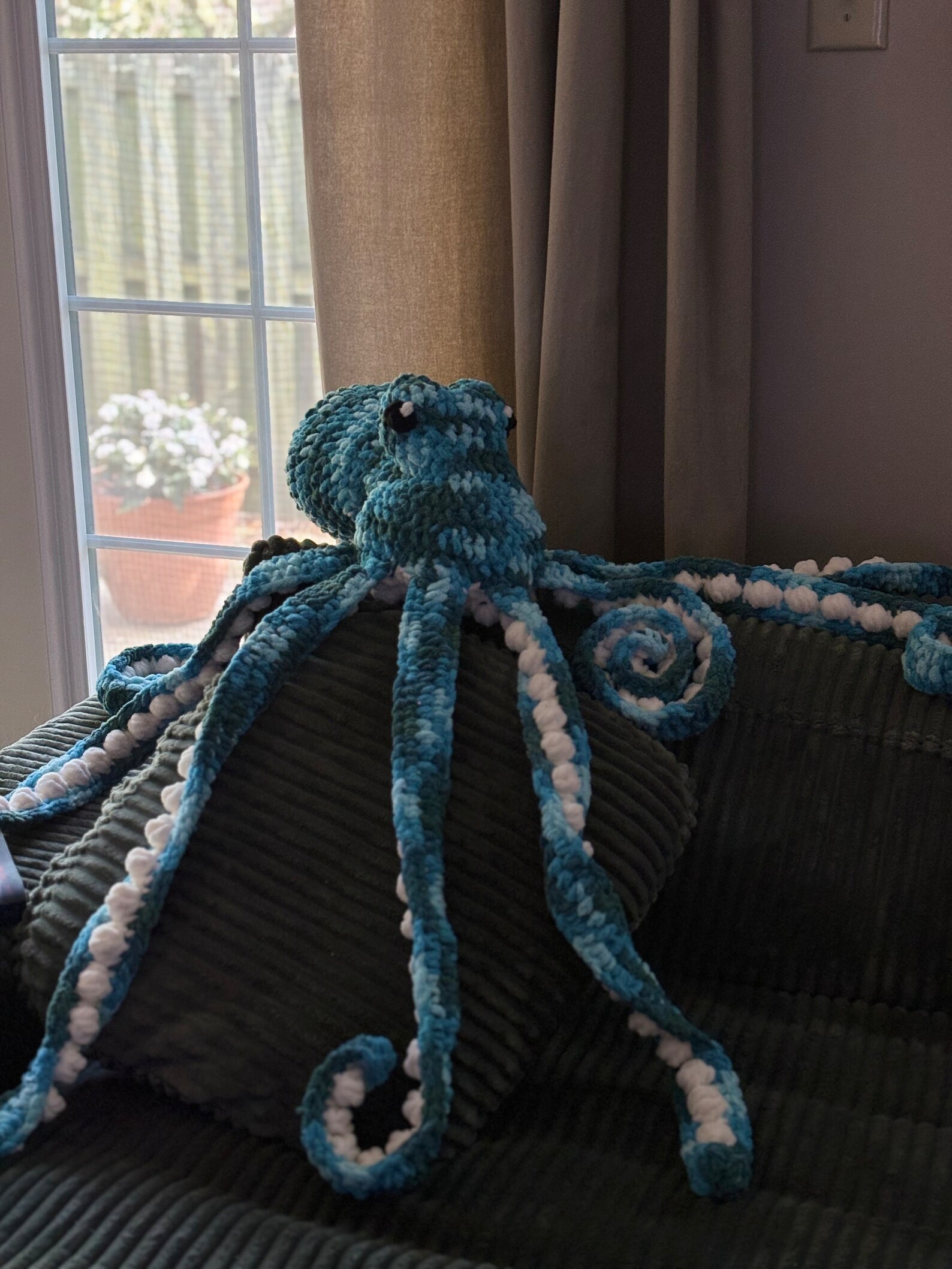 Whimsical Giant Crochet Octopus Plush - Handmade Ocean Decor - Etsy