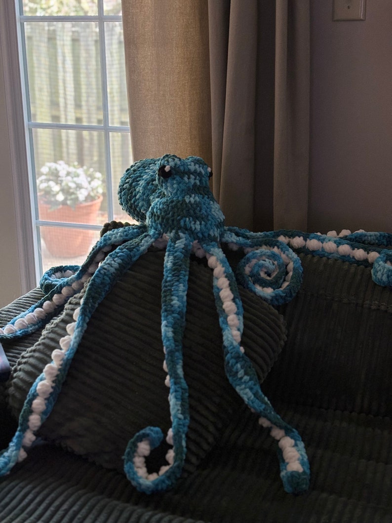 Whimsical Giant Crochet Octopus Plush - Handmade Ocean Decor - Etsy