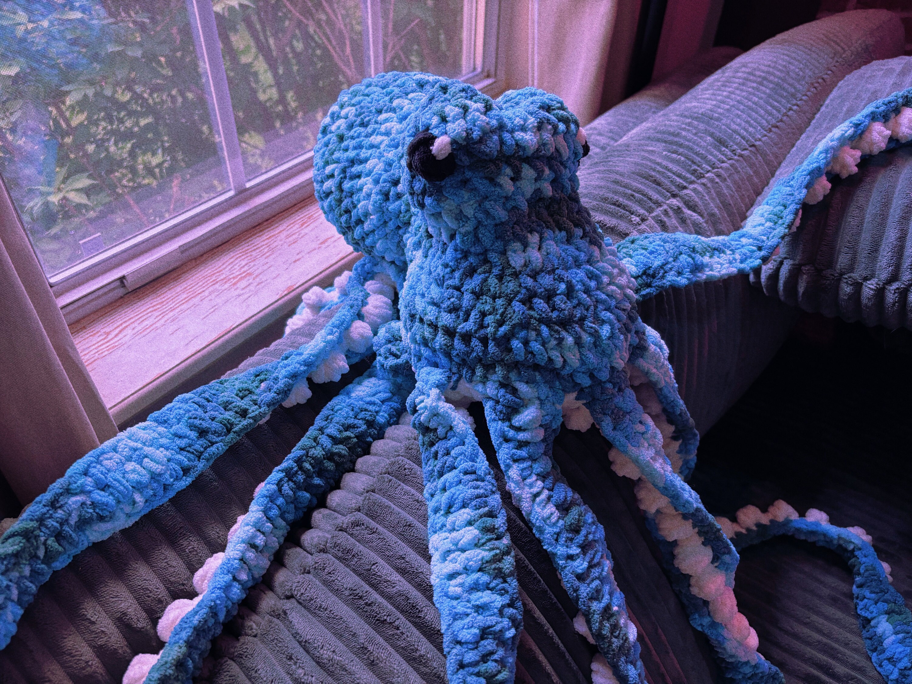 Whimsical Giant Crochet Octopus Plush Handmade Ocean Decor - Etsy