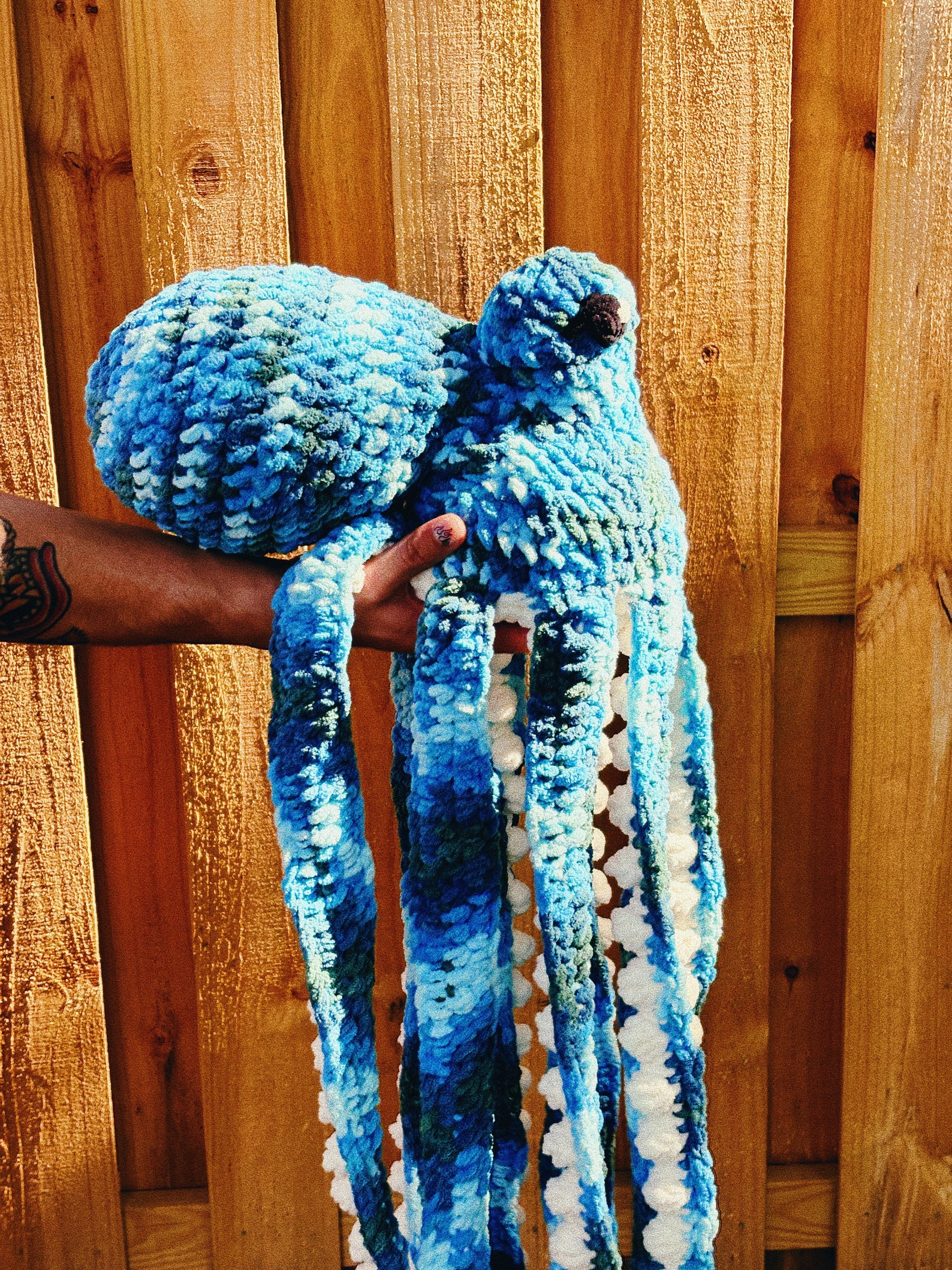 Whimsical Giant Crochet Octopus Plush - Handmade Ocean Decor - Etsy