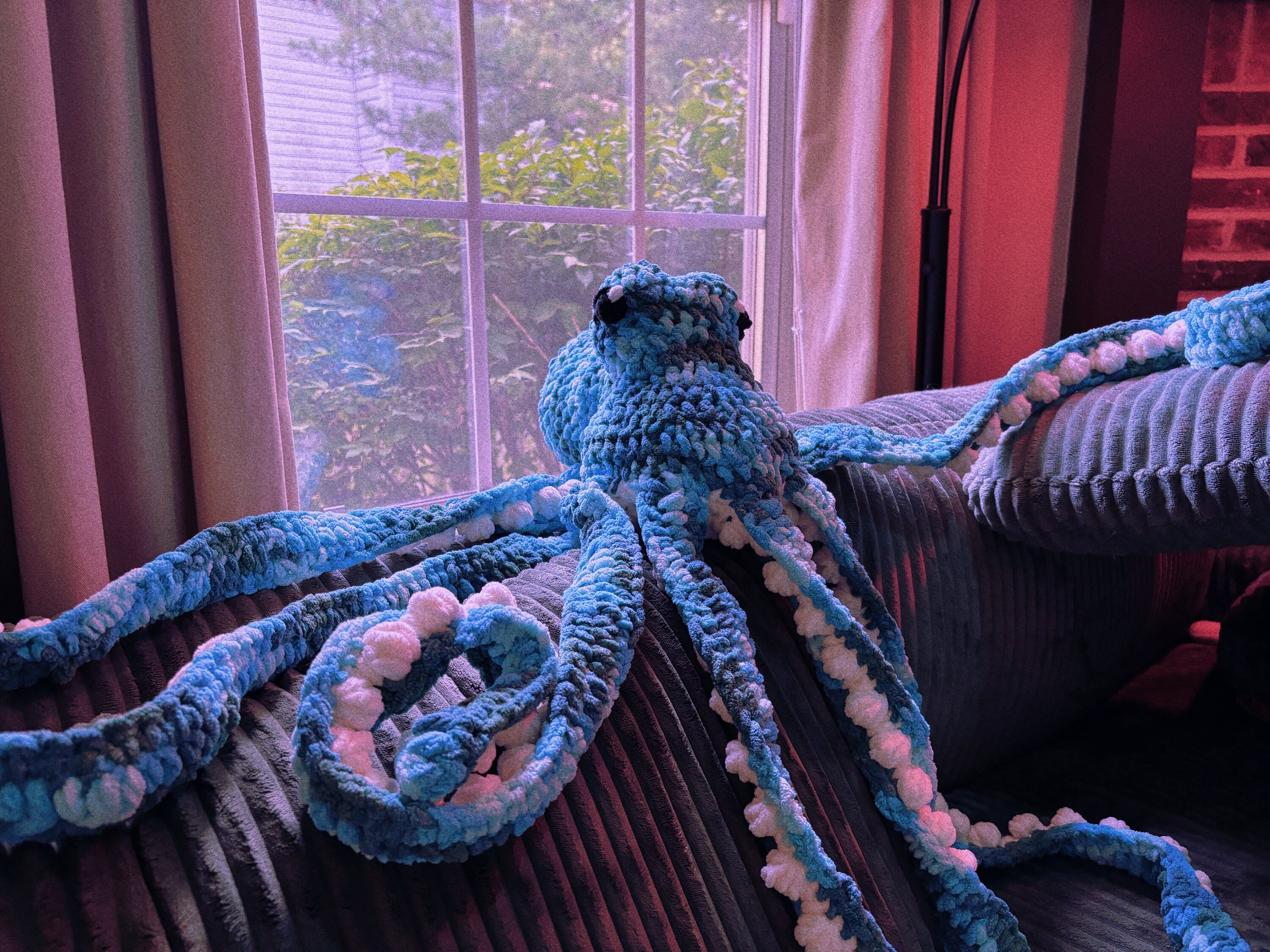 Whimsical Giant Crochet Octopus Plush Handmade Ocean Decor - Etsy