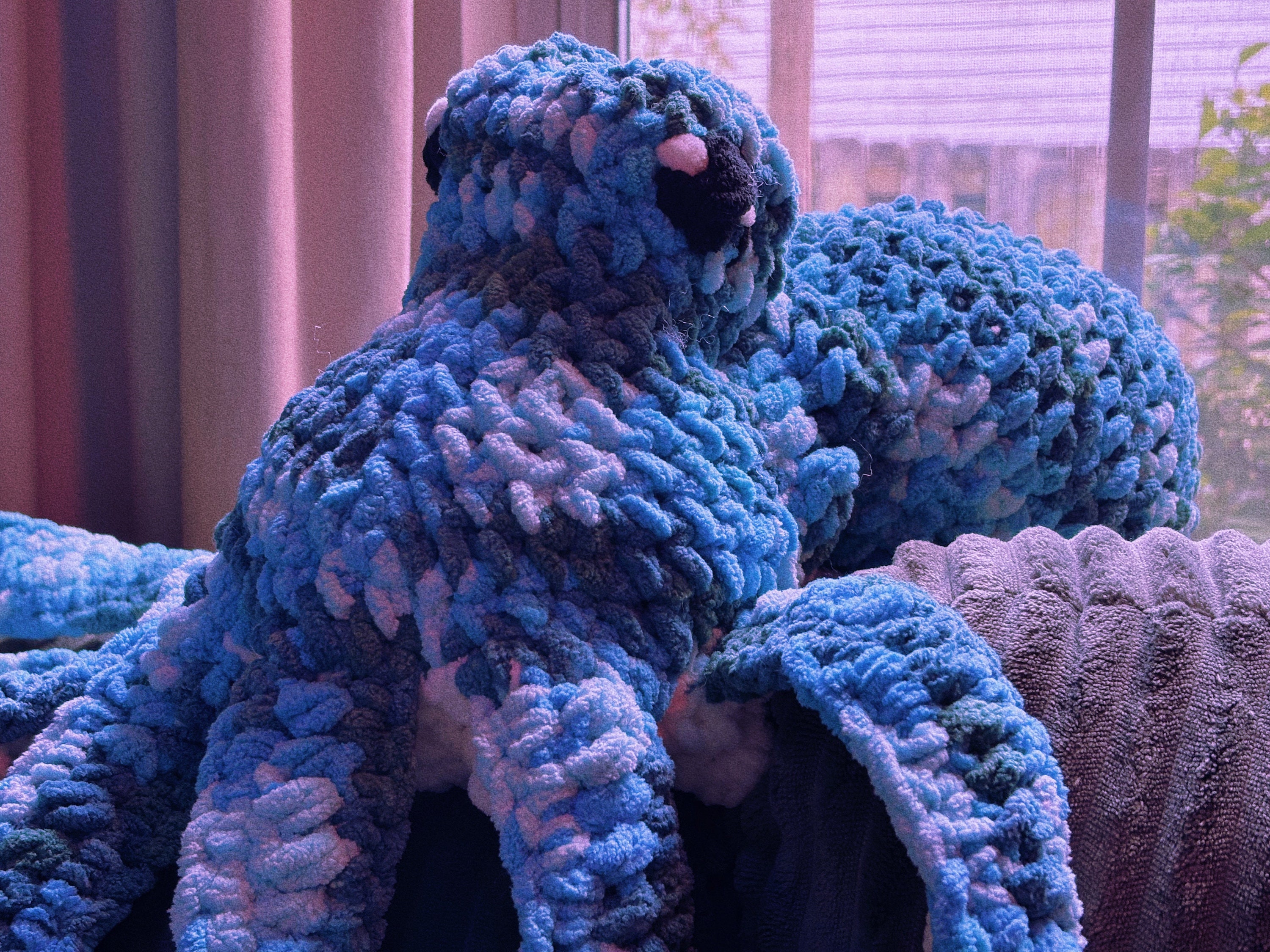 Whimsical Giant Crochet Octopus Plush Handmade Ocean Decor - Etsy