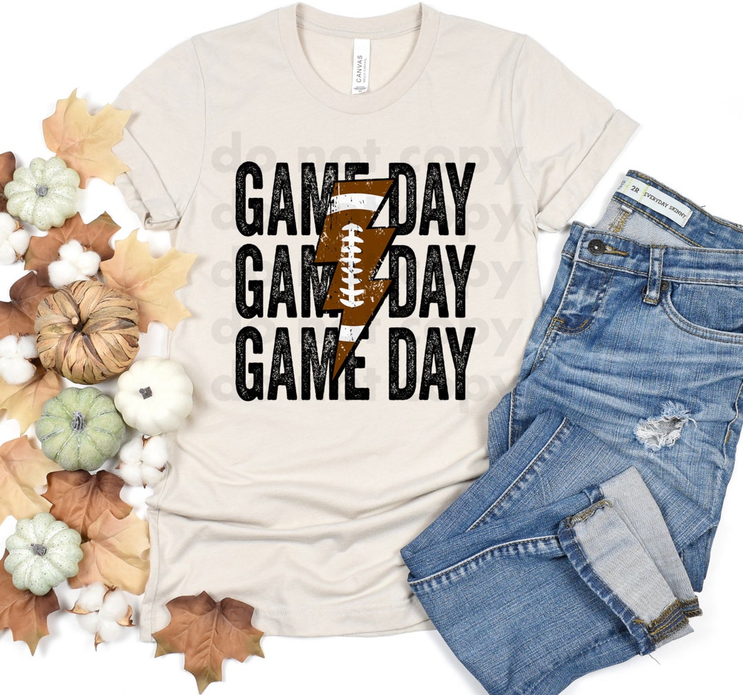 Game Day Football Bolt Screen Print Transfer Clear Film - Etsy