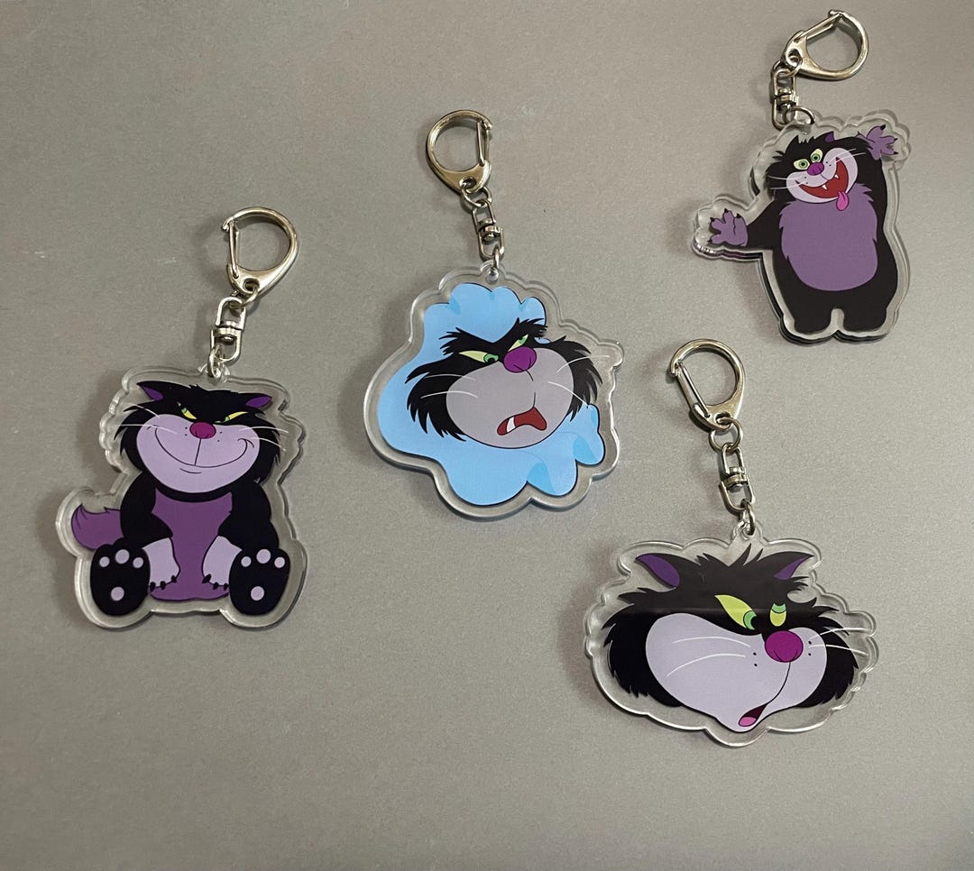 Lucifer Cat Keychain - Etsy