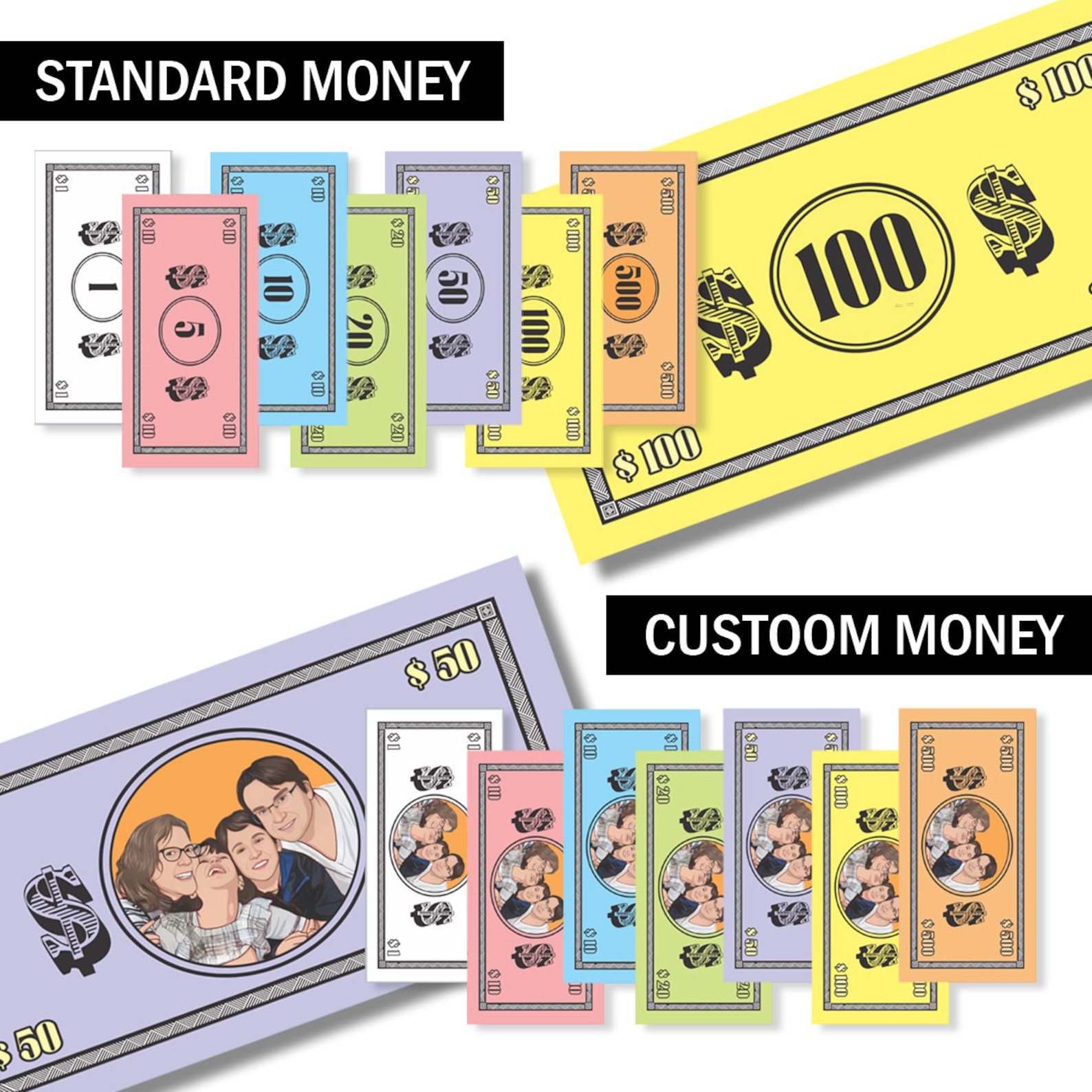 Custom Game Pawns , Yourpoly Game Pawns - Etsy