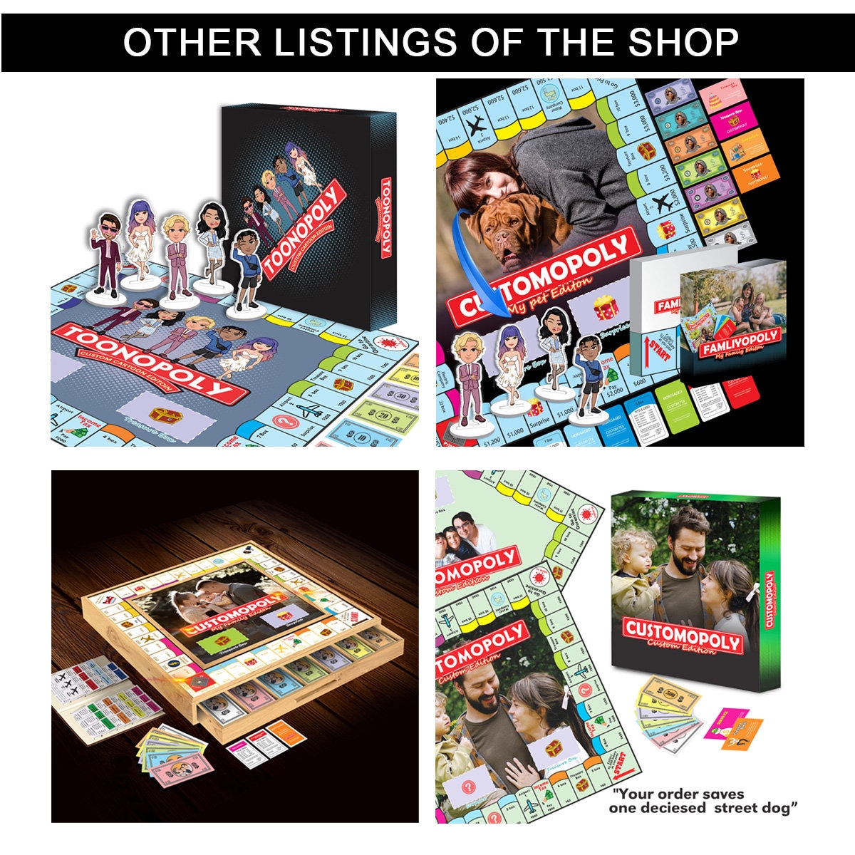 Custom Game Pawns , Yourpoly Game Pawns - Etsy