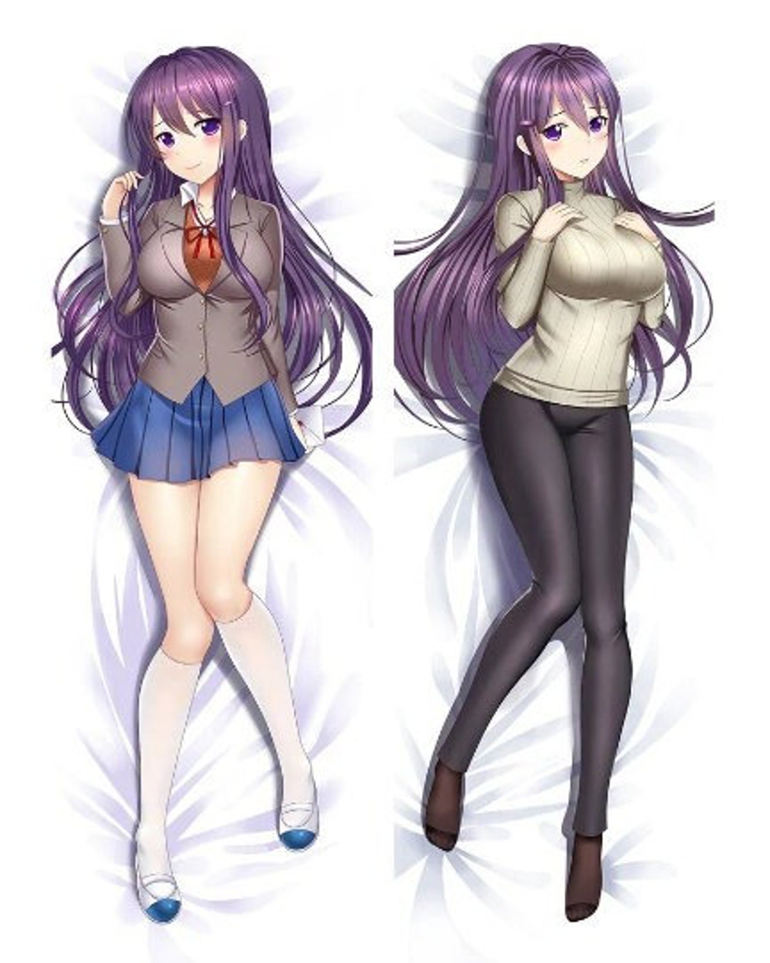 Yuri Doki Doki Literature Club DDLC Dakimakura Body Pillow - Etsy Singapore