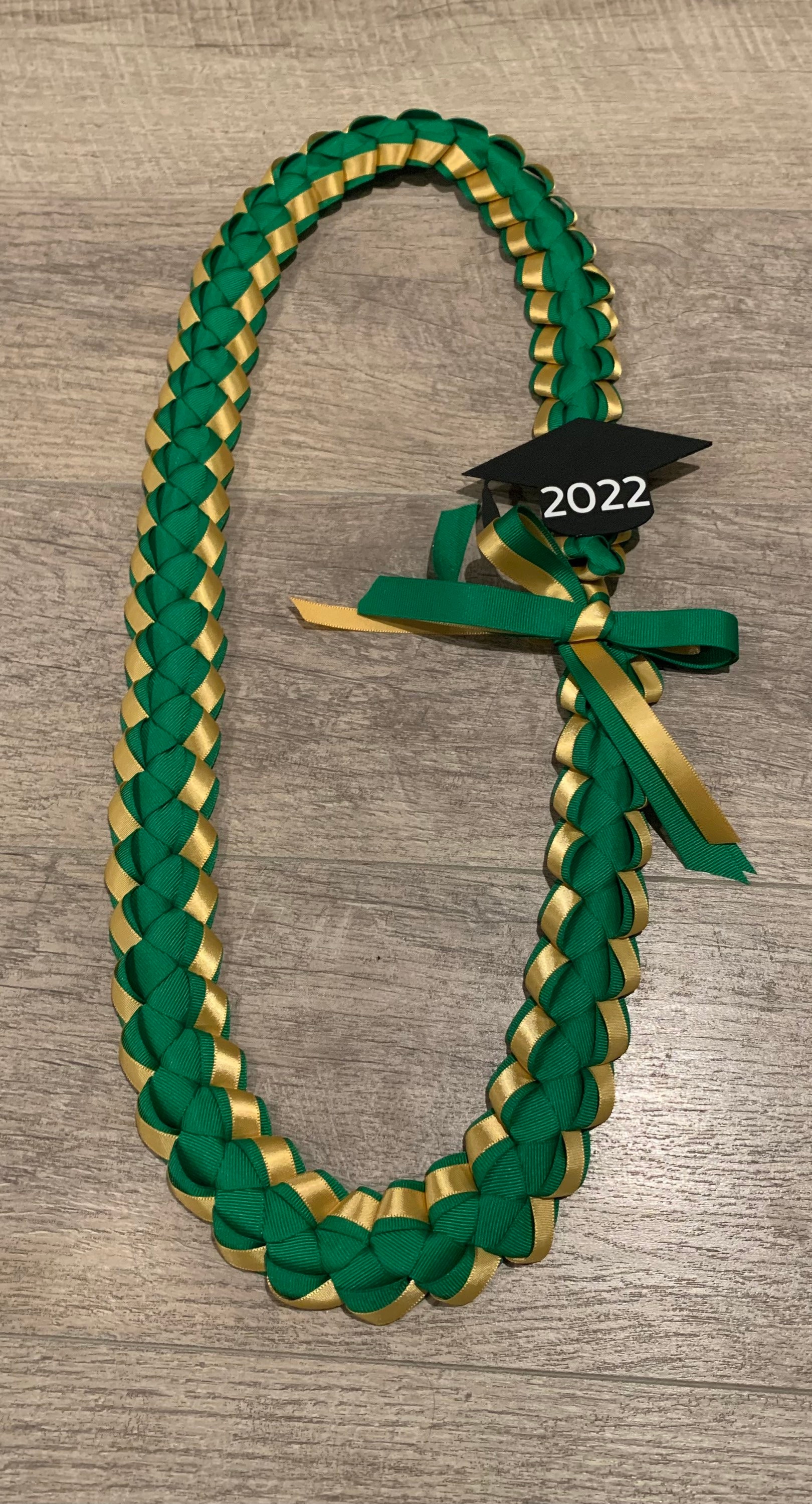 Satin and Grosgrain Lei With Personalized Graduation Cap - Etsy