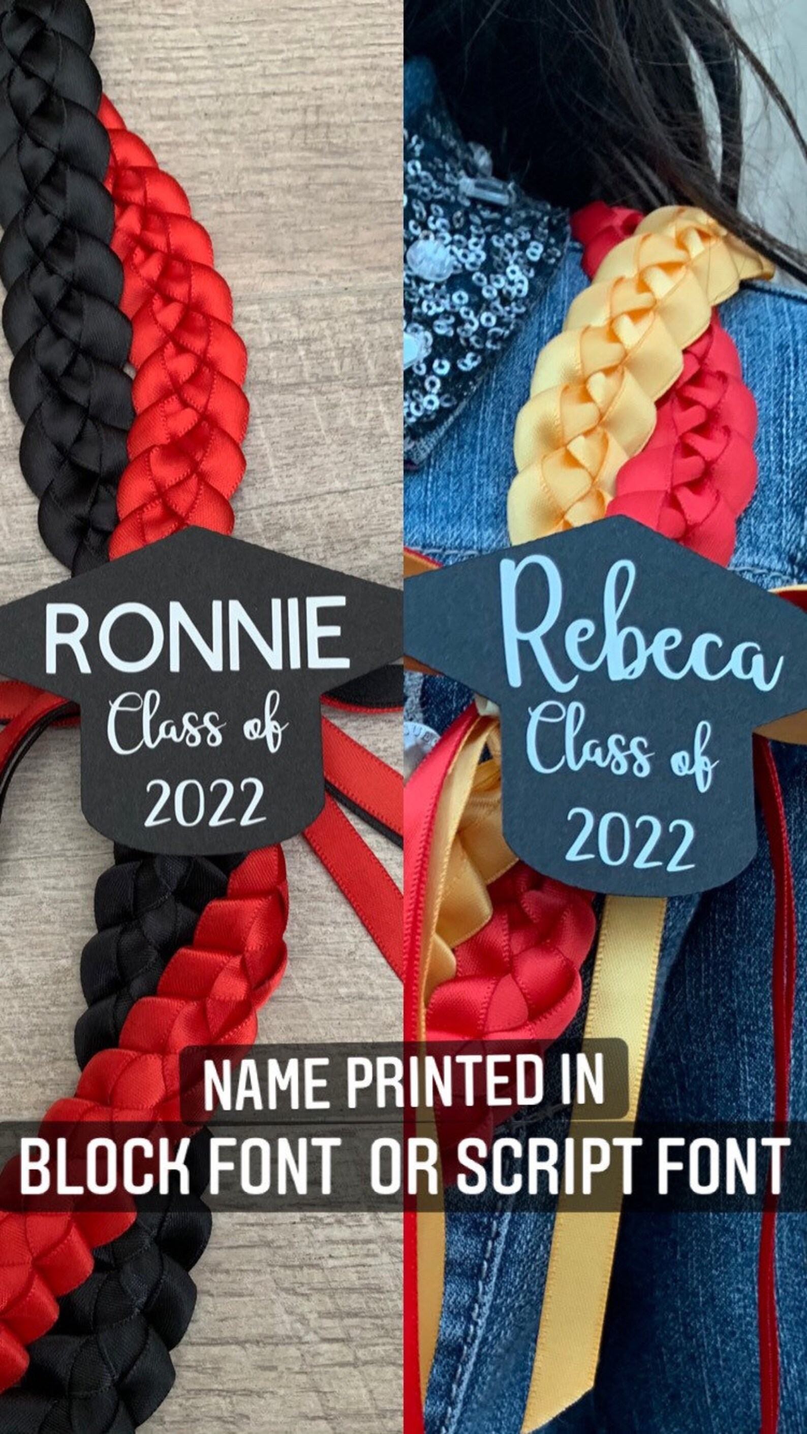 Twisted Lei With Personalized Grad Cap - Etsy