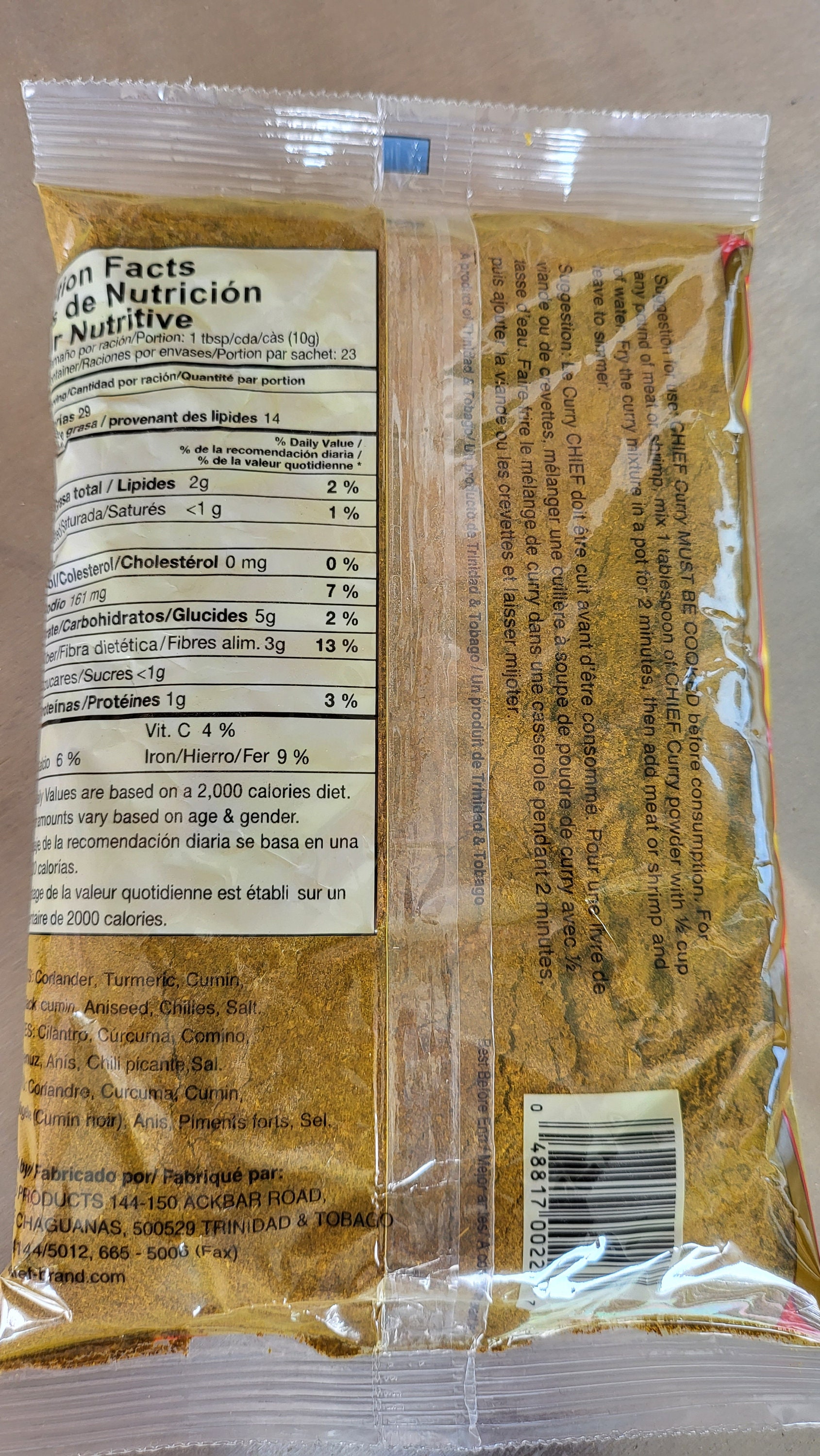 Chief Duck & Goat Curry / 230grams / Curry Powder / Trini Cooking ...