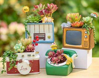 Camera Flower Pot - Etsy
