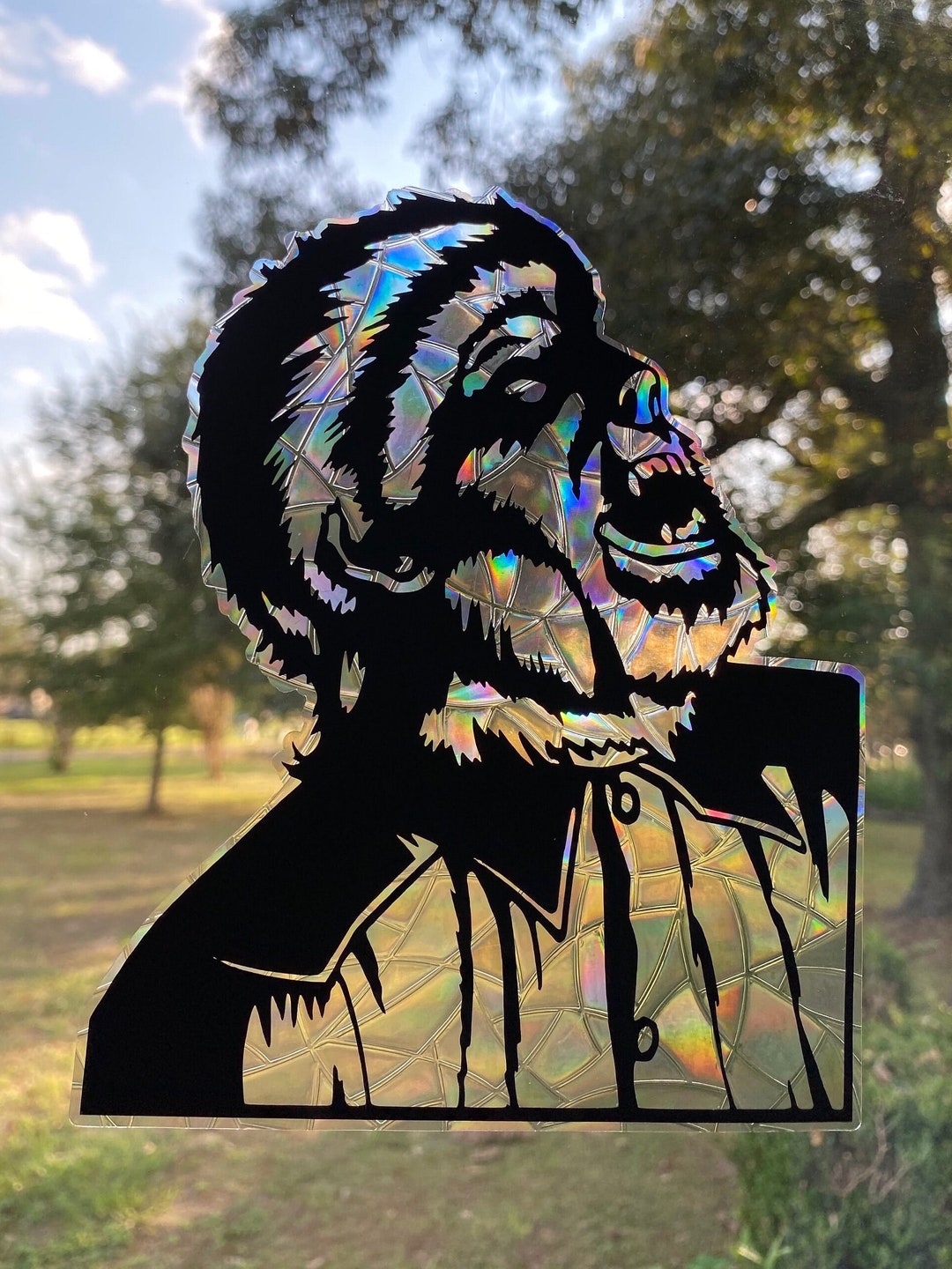 Wolf Man Window Cling / Classic Horror Decor / Halloween Window Clings ...