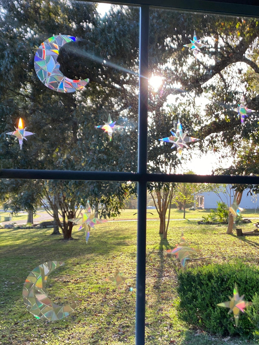 Celestial Suncatchers set of 16 / Static Window Cling / Renter Friendly ...