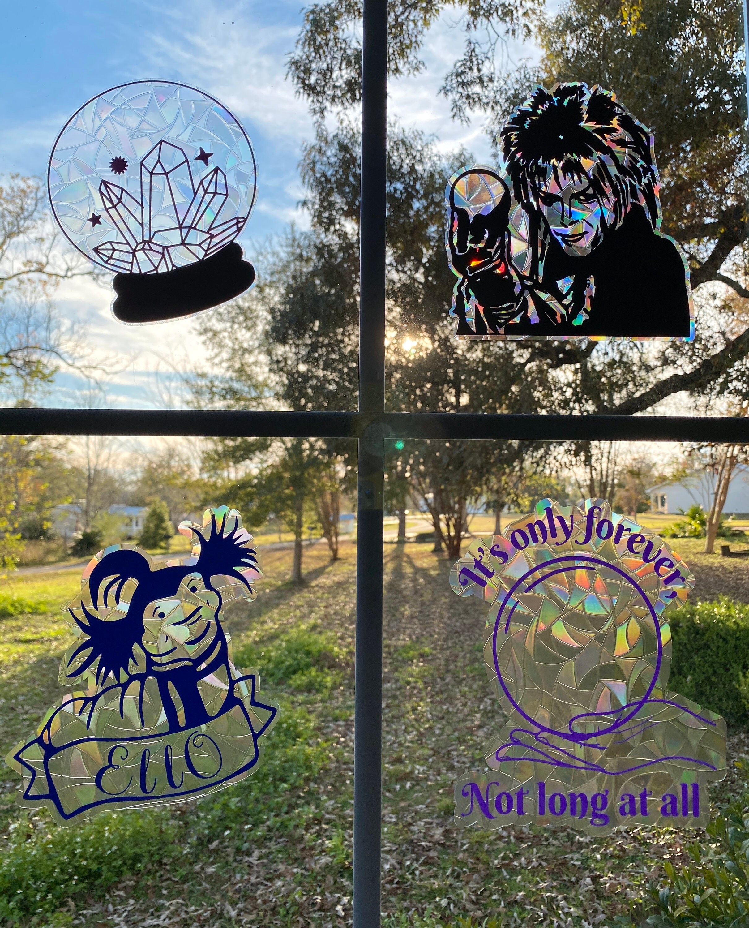 Labyrinth Goblin King Suncatcher Cling / Rainbow Window Sticker / Room ...