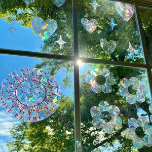 Celestial Suncatchers set of 16 / Static Window Cling / Renter Friendly ...