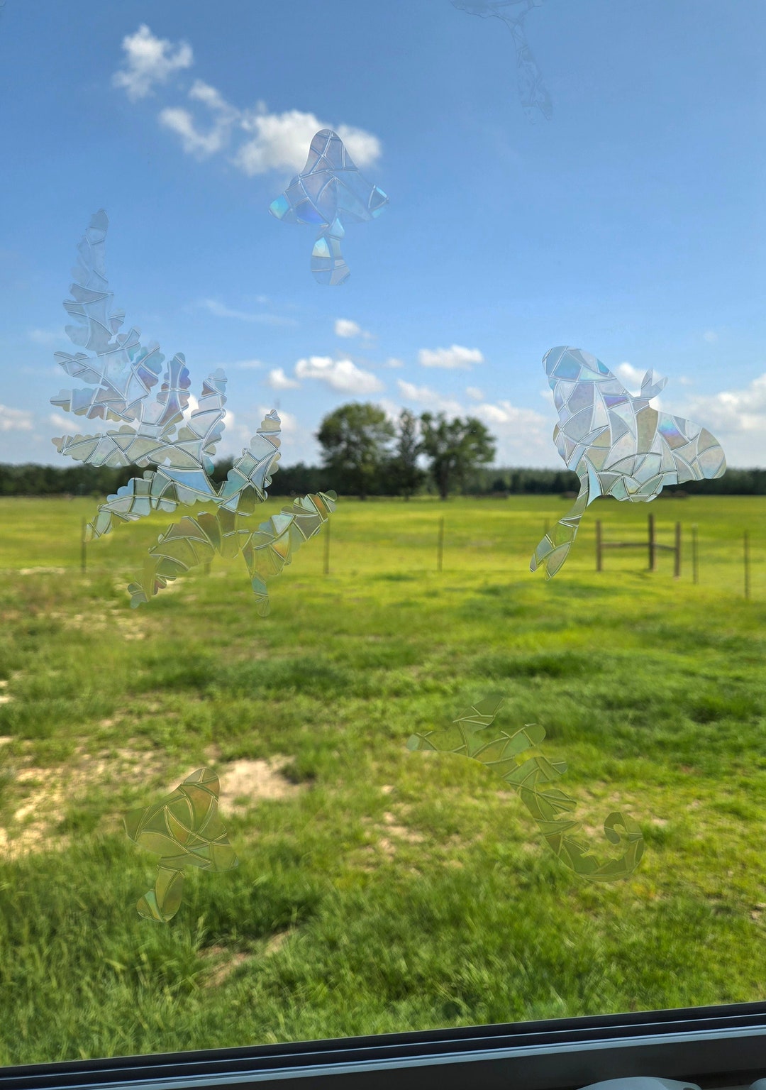 Mushroom Leaf Window Clings set of 20 / Renter Friendly / Cottagecore ...