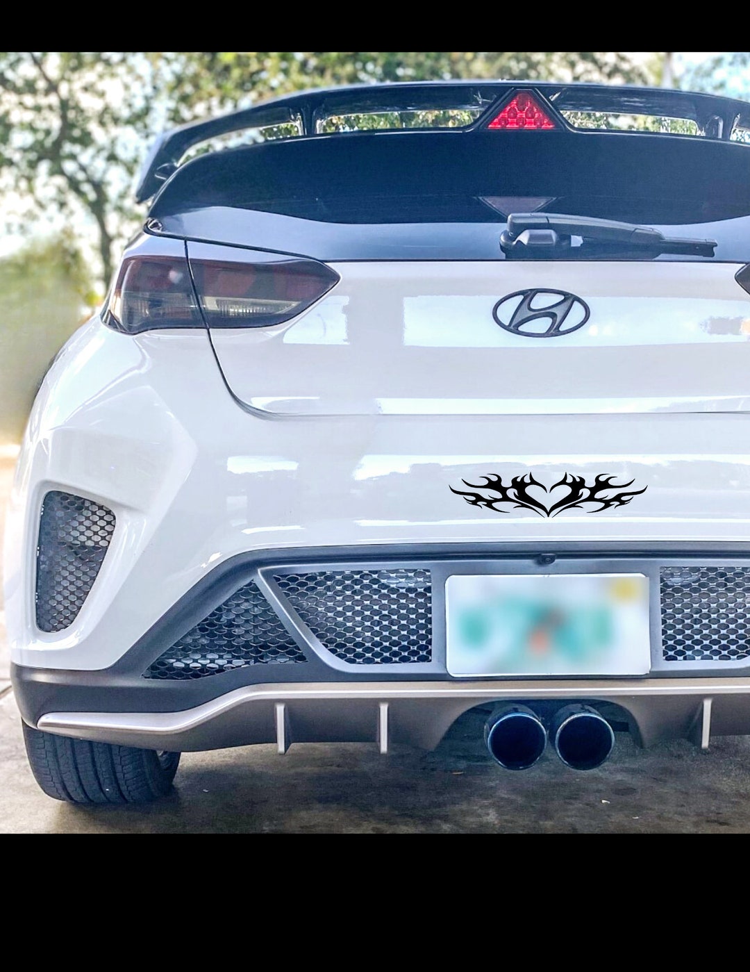 Tramp Stamp Sticker / 2000s Tribal Tattoo Car Sticker / Y2K Tramp Stamp ...