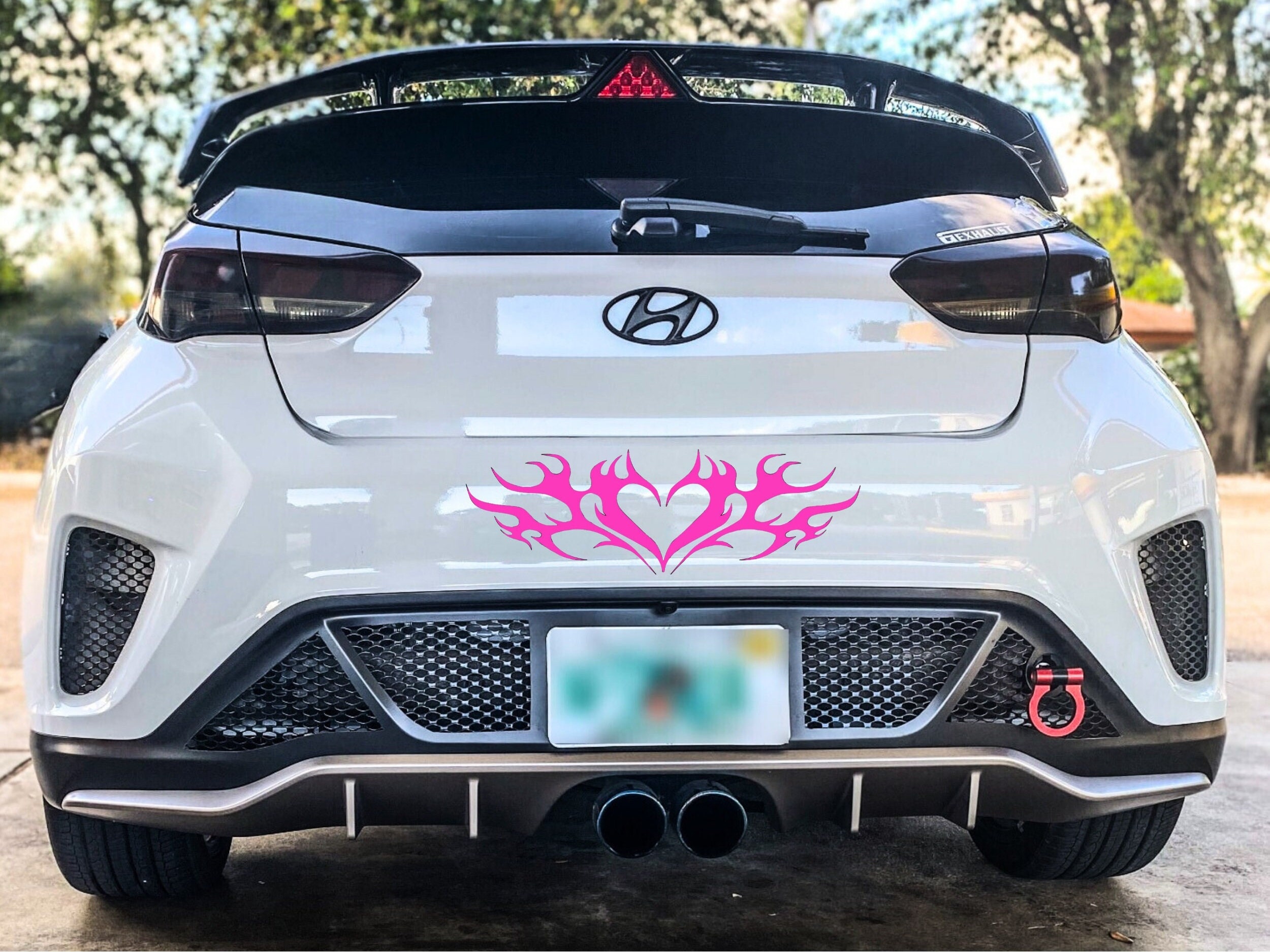 Y2K Tramp Stamp Car Sticker / Y2K Tribal Heart Car Sticker / Y2K Heart ...