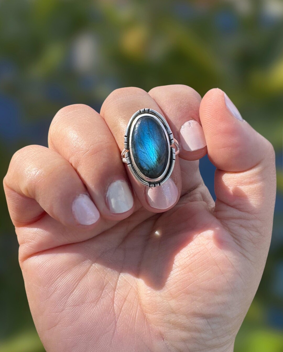 Labradorite Ring - Etsy