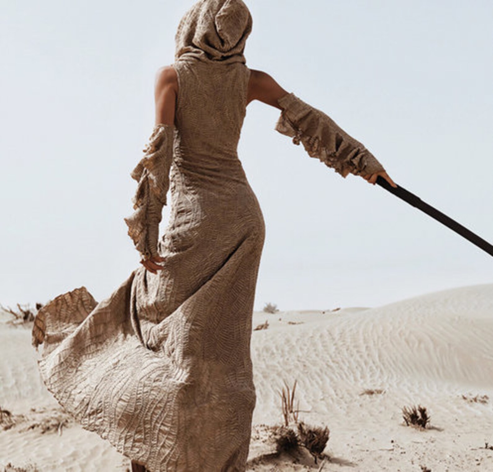 Goddess Dress, Priestess Dress, Witch Dress, Warrior Dress, Hooded ...