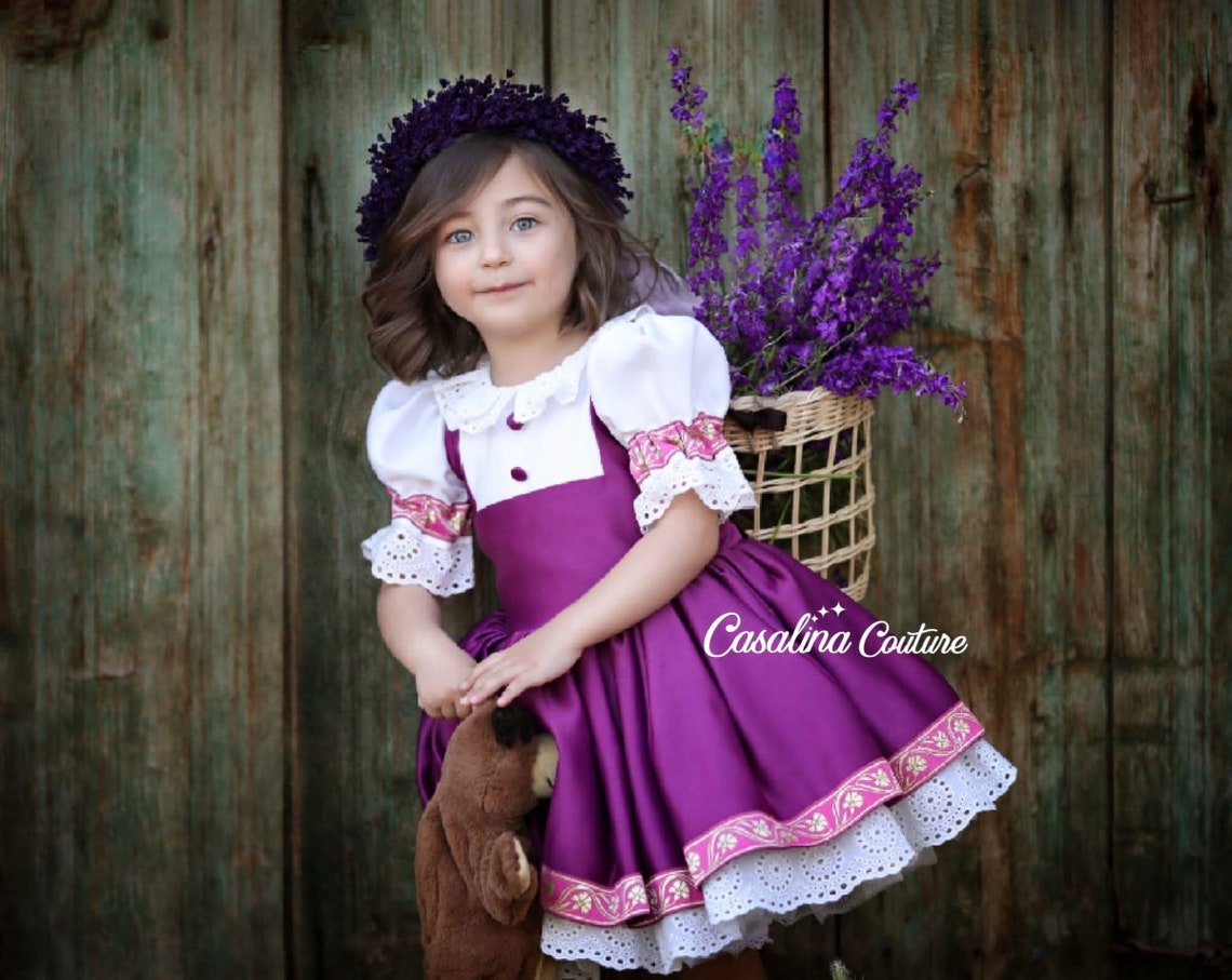 Masha Dress Masha Themed Baby Girl Dress Puffy Knee Length - Etsy