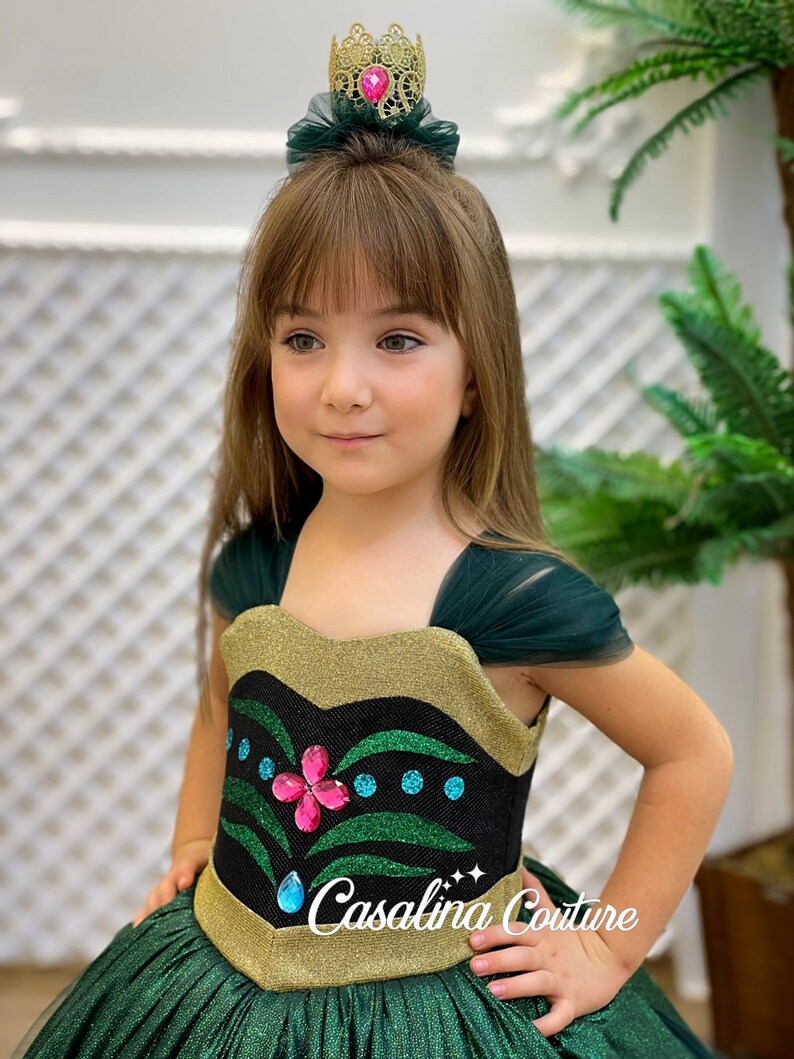 Anna Dress. Anna Princess Girl Dress, Anna Toddler Dress, Frozen Anna ...