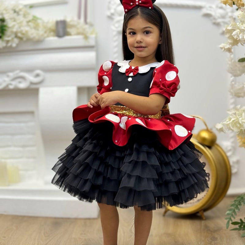 Puffy Dress Minnie Mouse - Etsy UK