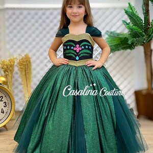 Anna Dress. Anna Princess Girl Dress, Anna Toddler Dress, Frozen Anna ...