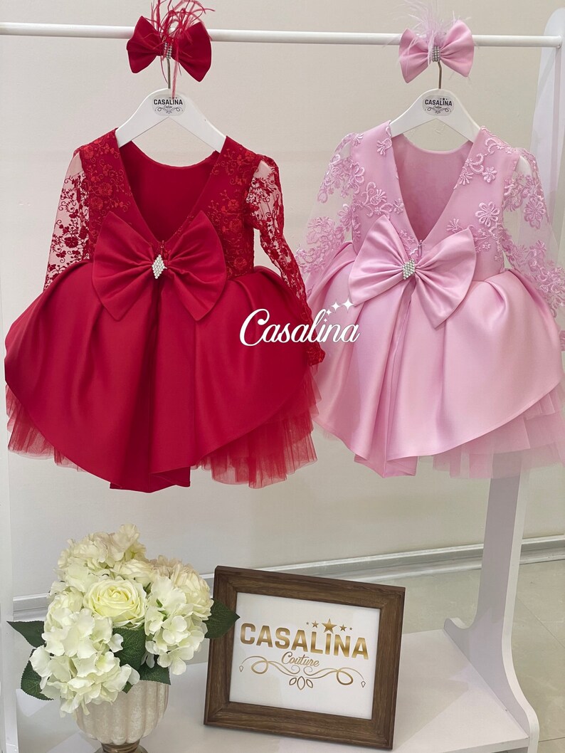 Cassandra Dress Lace Red. Red Baby Girl Dress. Red Baby Girl - Etsy