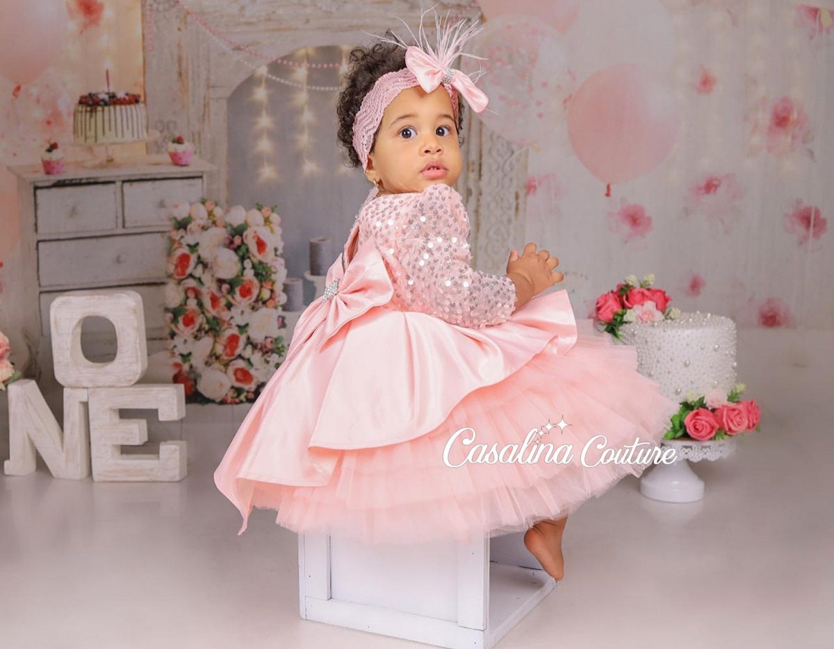 Cassandra Dress Shiny Powder Sparkling Flower Girl Dress - Etsy